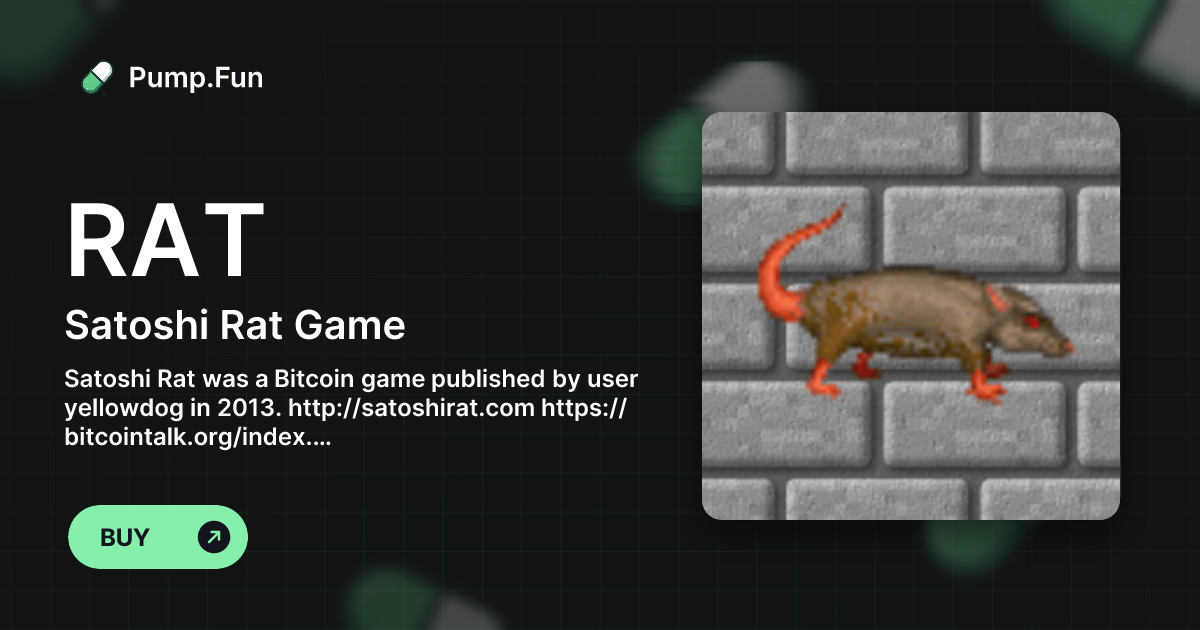 Satoshi Rat Game (RAT) - Pump