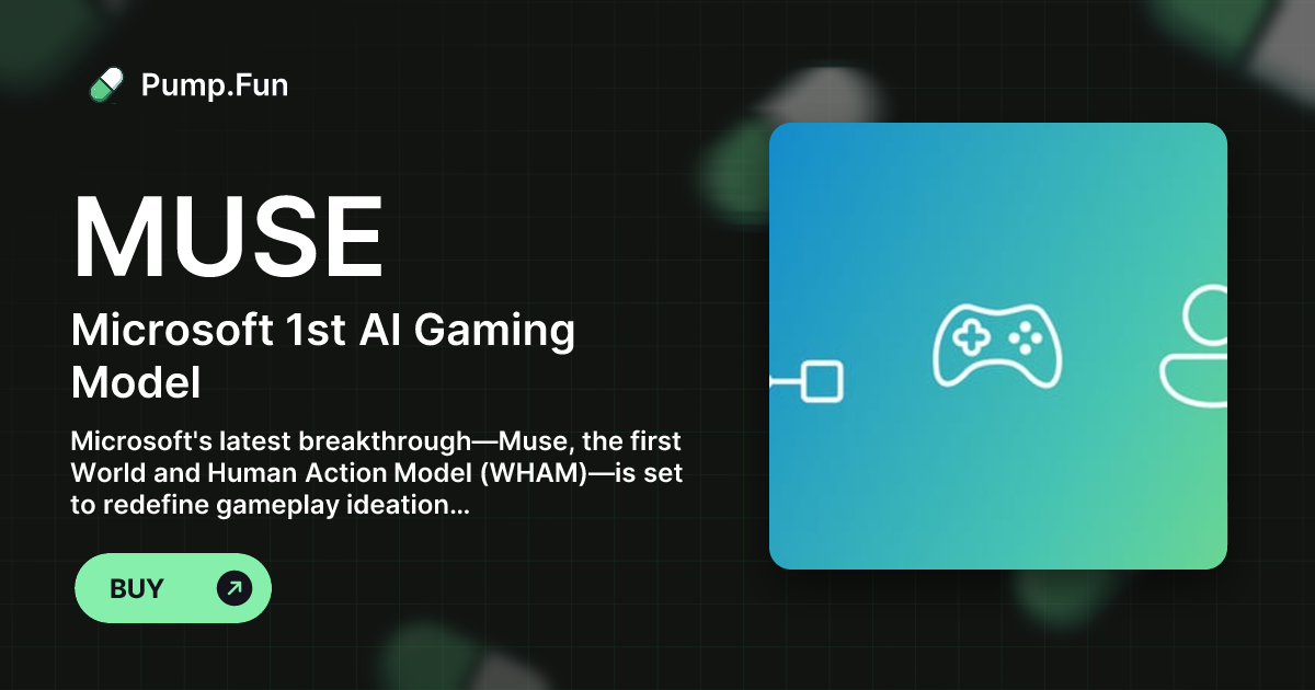 Microsoft 1st AI Gaming Model (MUSE) - Pump