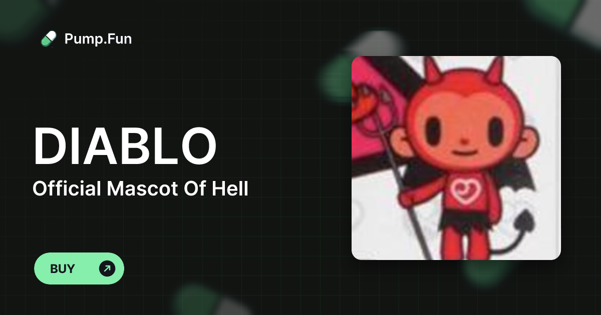 Official Mascot Of Hell (DIABLO) - Pump