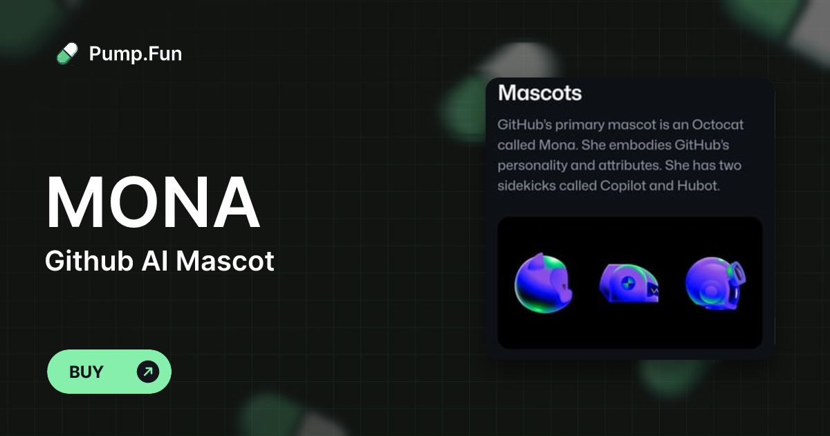 Github AI Mascot (MONA) - Pump
