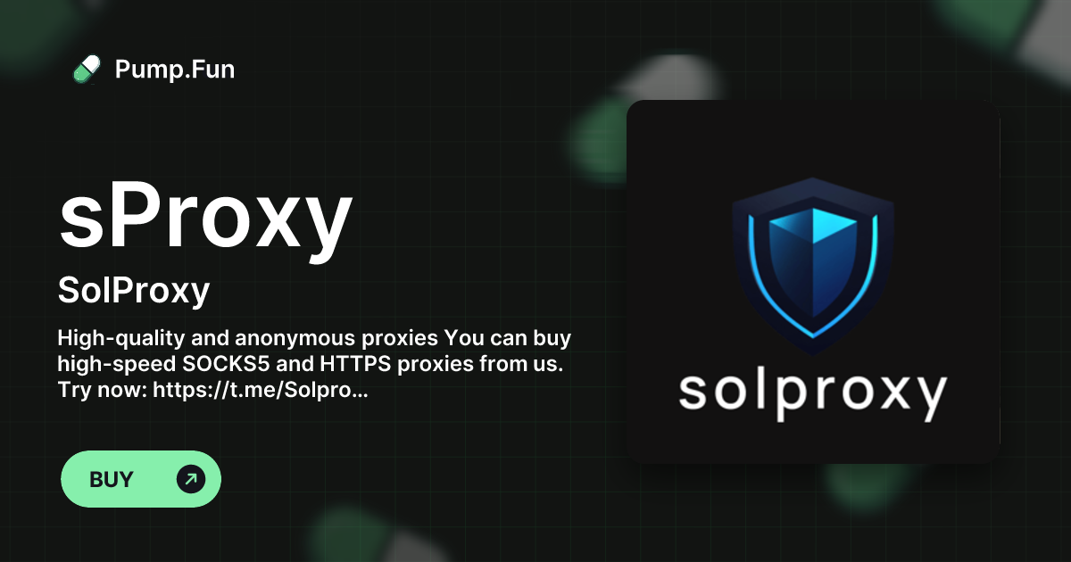 SolProxy (sProxy) - Pump