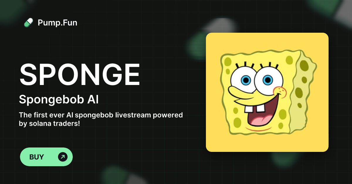 Spongebob AI (SPONGE) - Pump