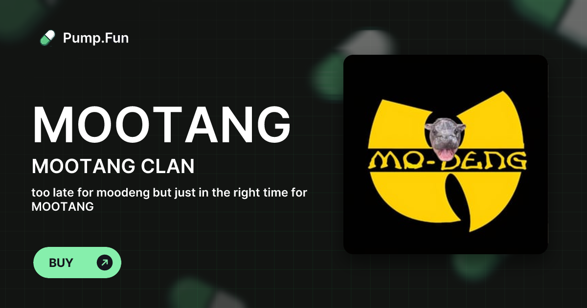 MOOTANG CLAN (MOOTANG) - Pump