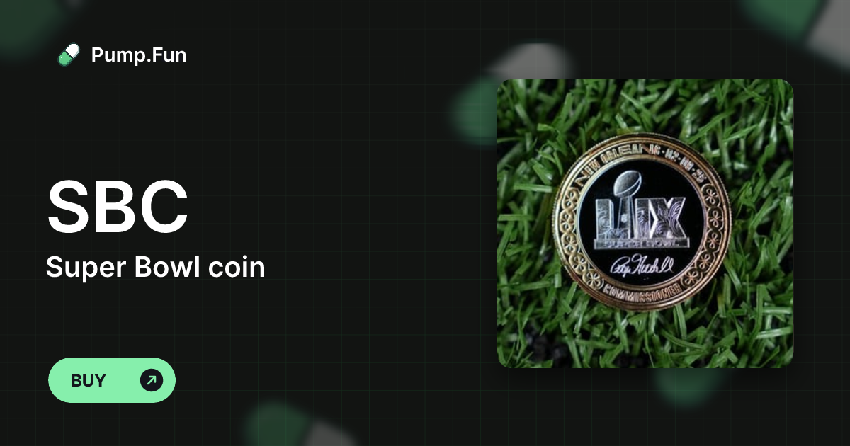 Super Bowl coin (SBC) - Pump