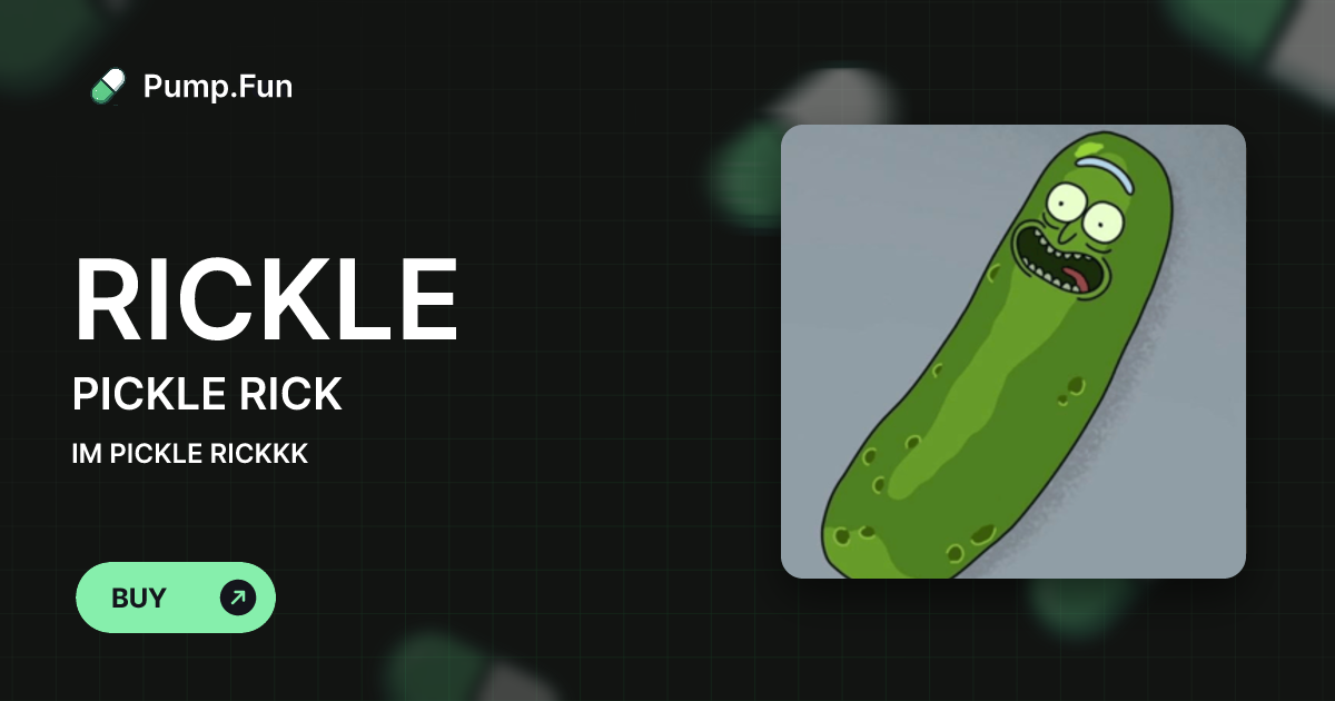 PICKLE RICK (RICKLE) - Pump
