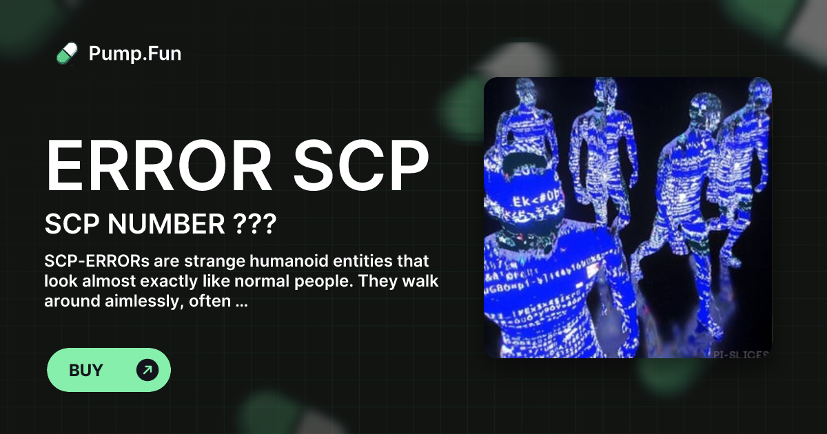 SCP NUMBER ??? (ERROR SCP) - Pump
