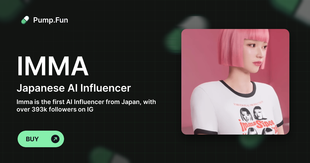 Japanese AI Influencer (IMMA) - Pump
