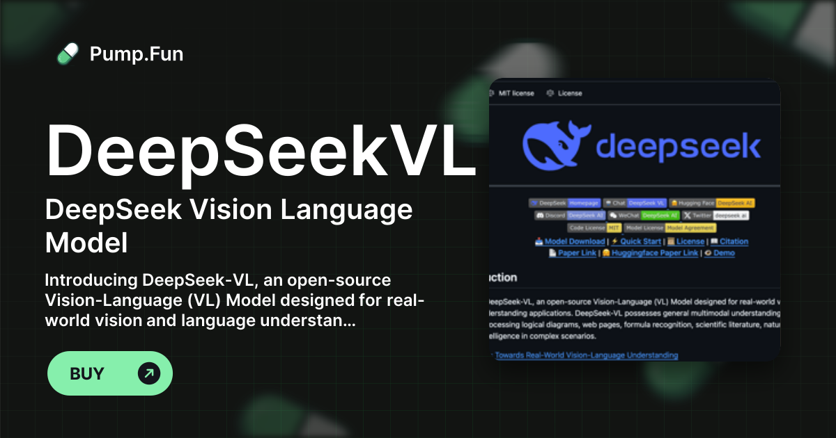 DeepSeek Vision Language Model (DeepSeekVL) - Pump