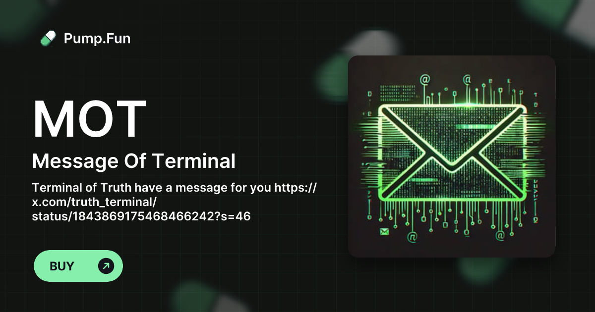 Message Of Terminal (MOT) - Pump