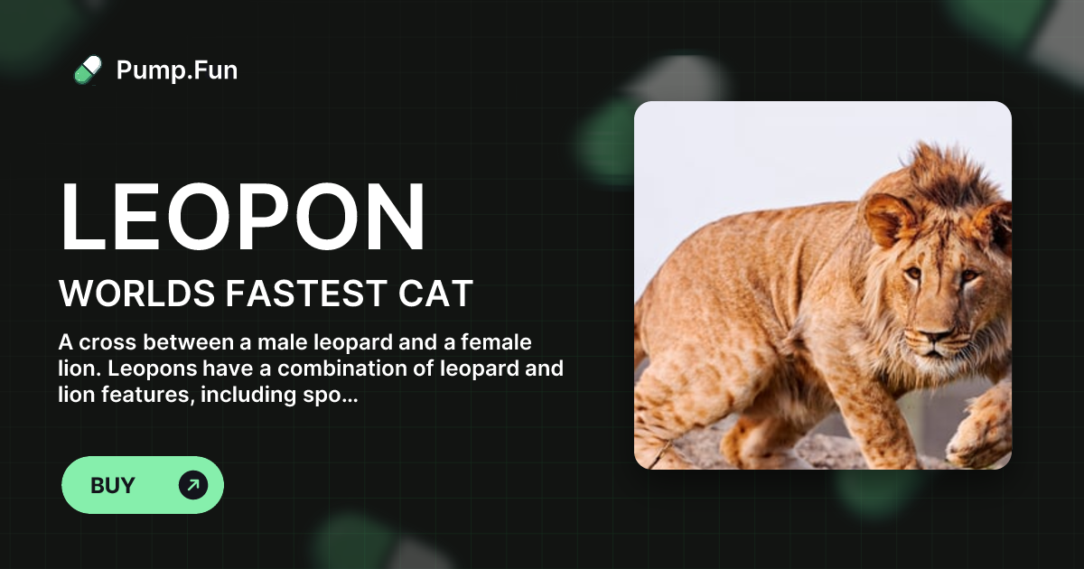 WORLDS FASTEST CAT (LEOPON) - Pump