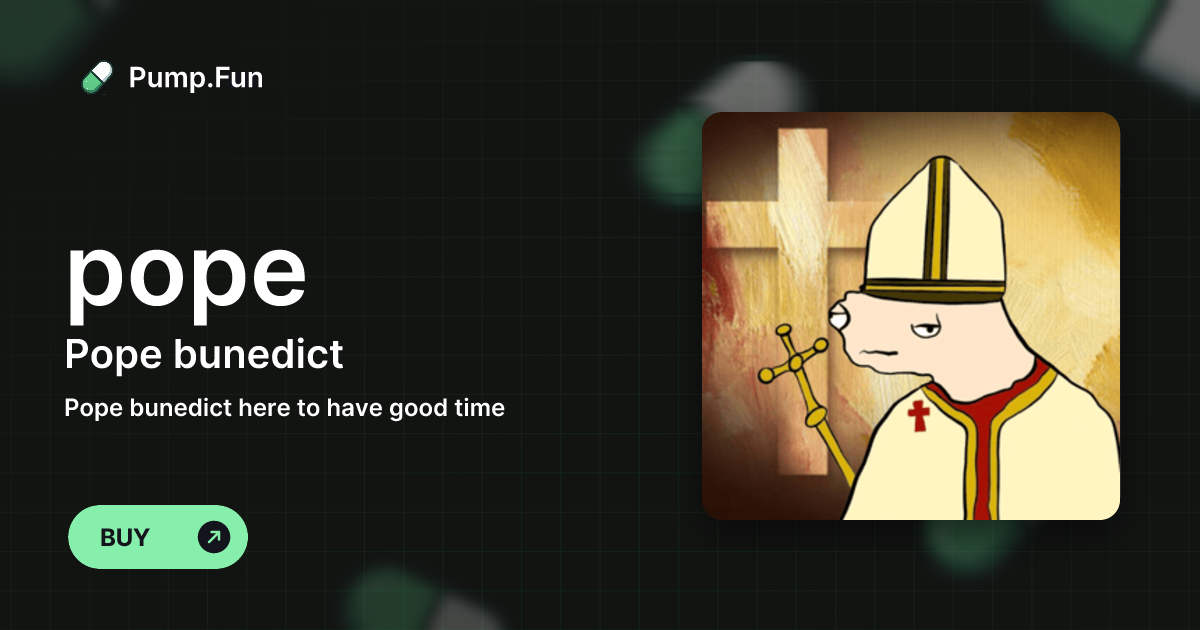 Pope bunedict (pope) - Pump