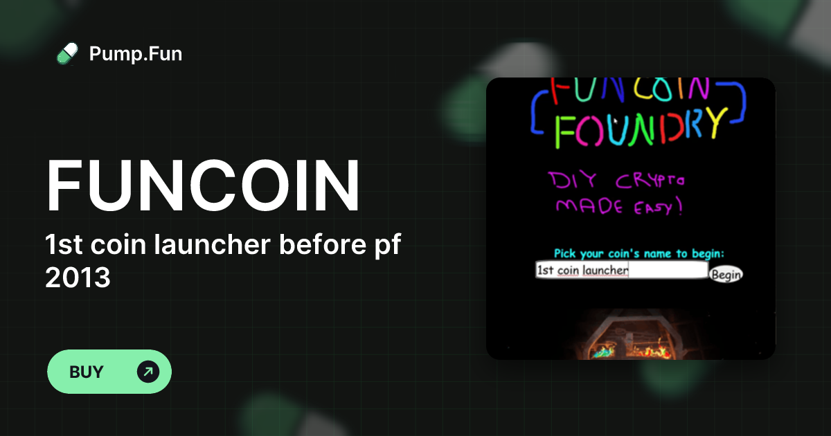 1st coin launcher before pf 2013 (FUNCOIN) - Pump