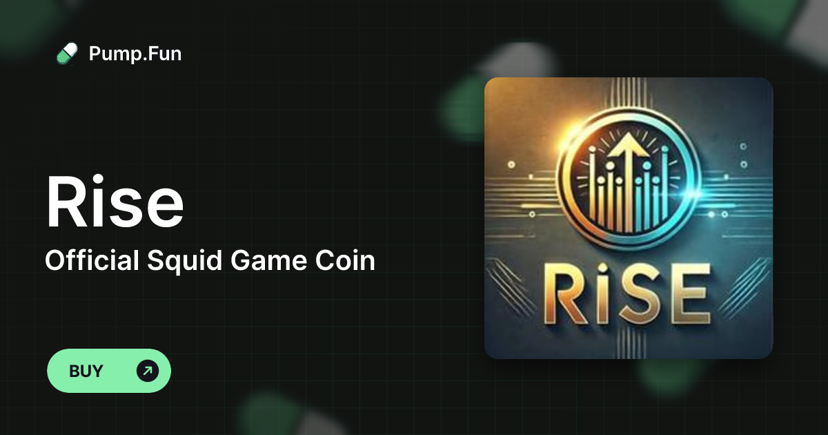 Official Squid Game Coin (Rise) - Pump