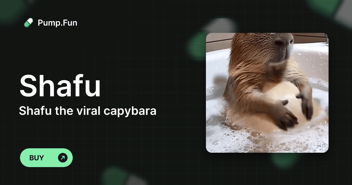 Shafu the viral capybara (Shafu) - Pump