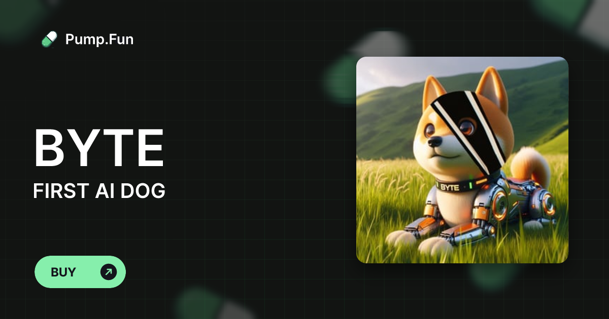 FIRST AI DOG (BYTE) - Pump