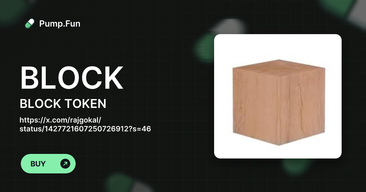 BLOCK TOKEN (BLOCK) - Pump