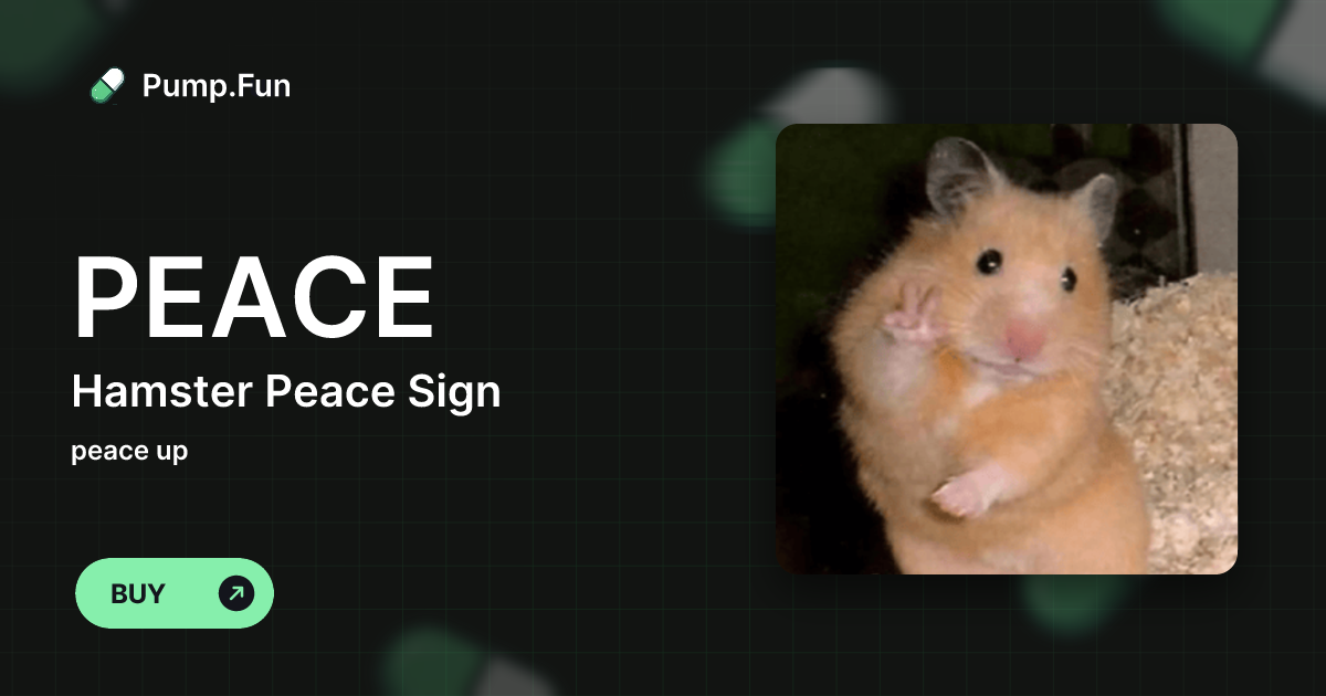 Hamster Peace Sign (PEACE) - Pump