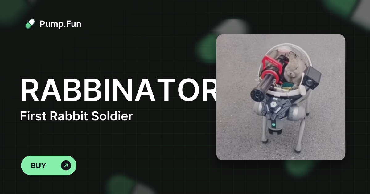 First Rabbit Soldier (RABBINATOR) - Pump