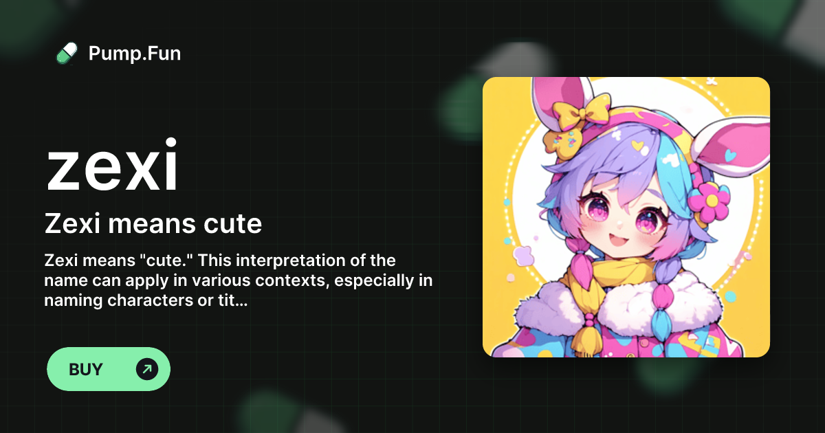 Zexi means cute (zexi) - Pump