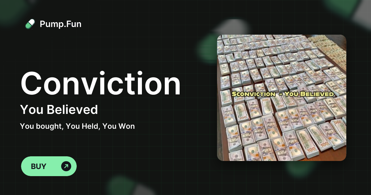 You Believed (Conviction) - Pump