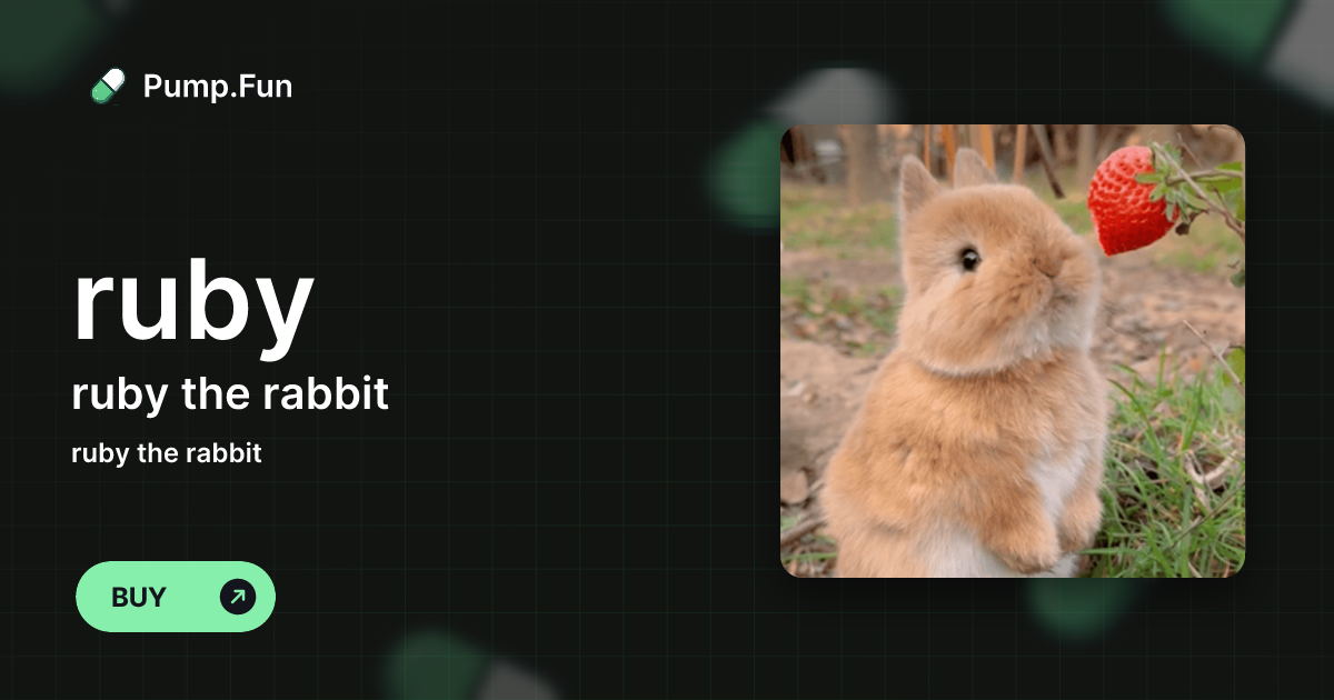 ruby the rabbit (ruby) - Pump