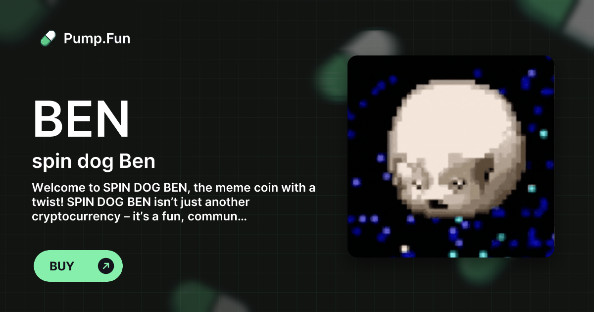 spin dog Ben (BEN) - Pump