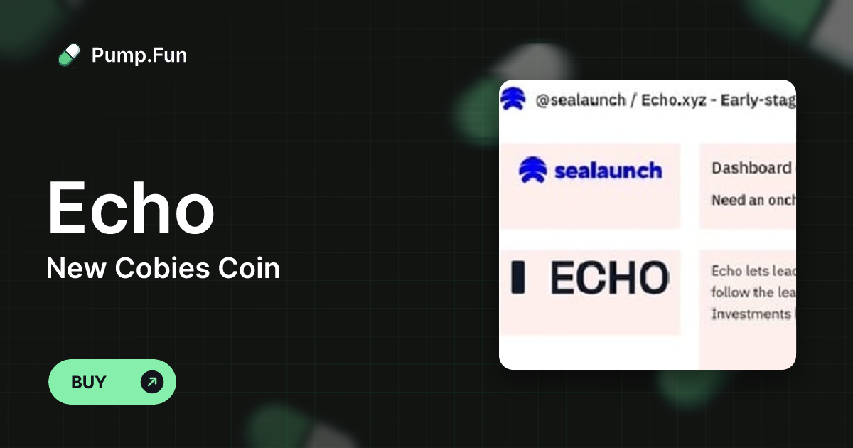 New Cobies Coin (Echo) - Pump