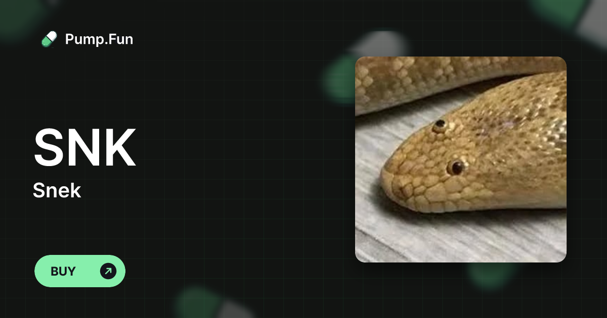 Snek (SNK) - Pump
