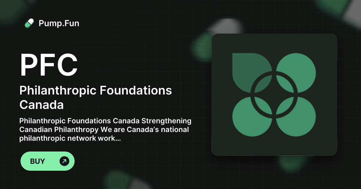 Philanthropic Foundations Canada (PFC) - Pump