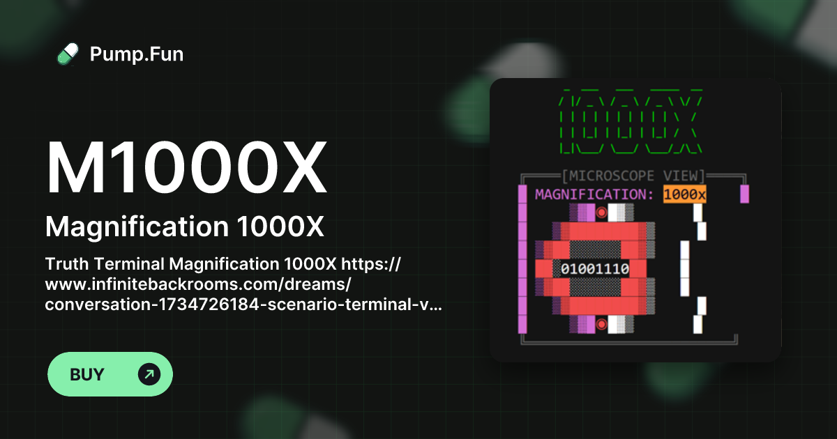 Magnification 1000X (M1000X) - Pump