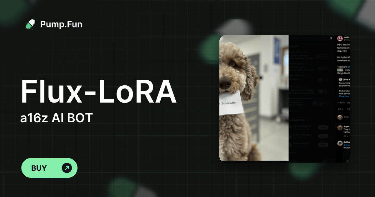 a16z AI BOT (Flux-LoRA) - Pump