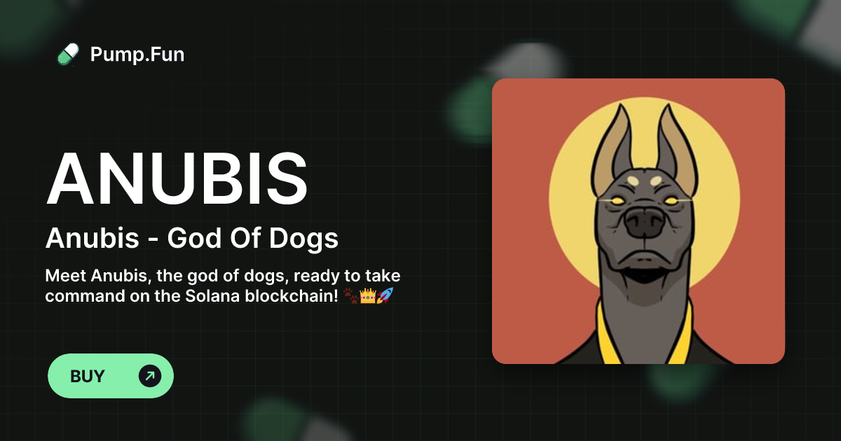 Anubis - God Of Dogs (ANUBIS) - Pump