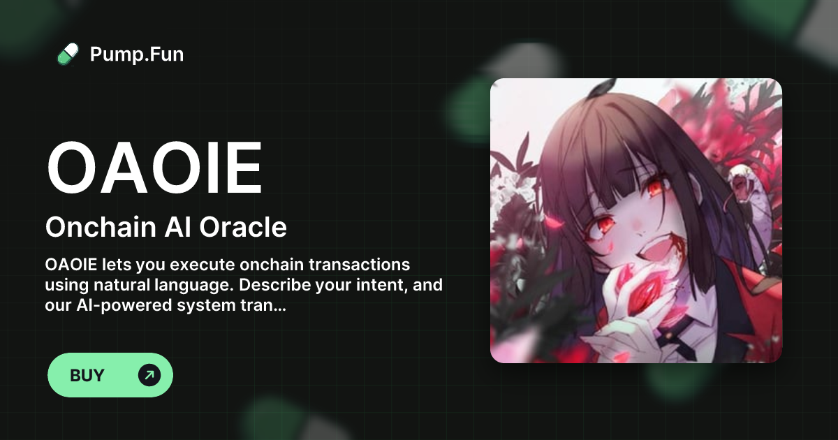Onchain AI Oracle (OAOIE) - Pump