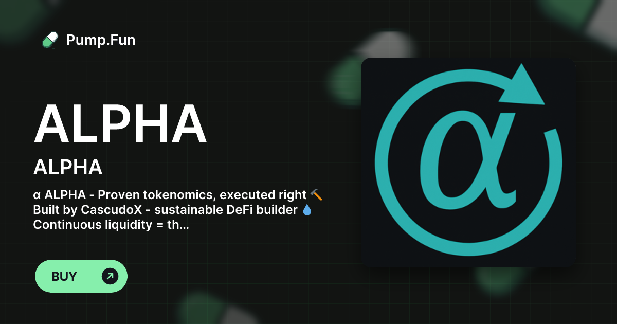 ALPHA (ALPHA) - Pump