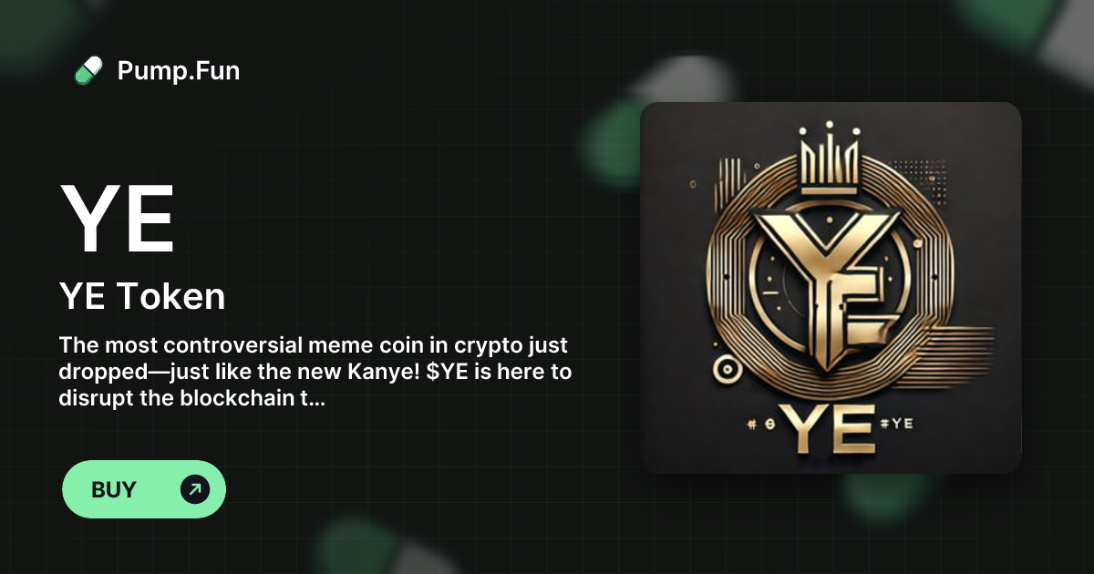 YE Token (YE) - Pump