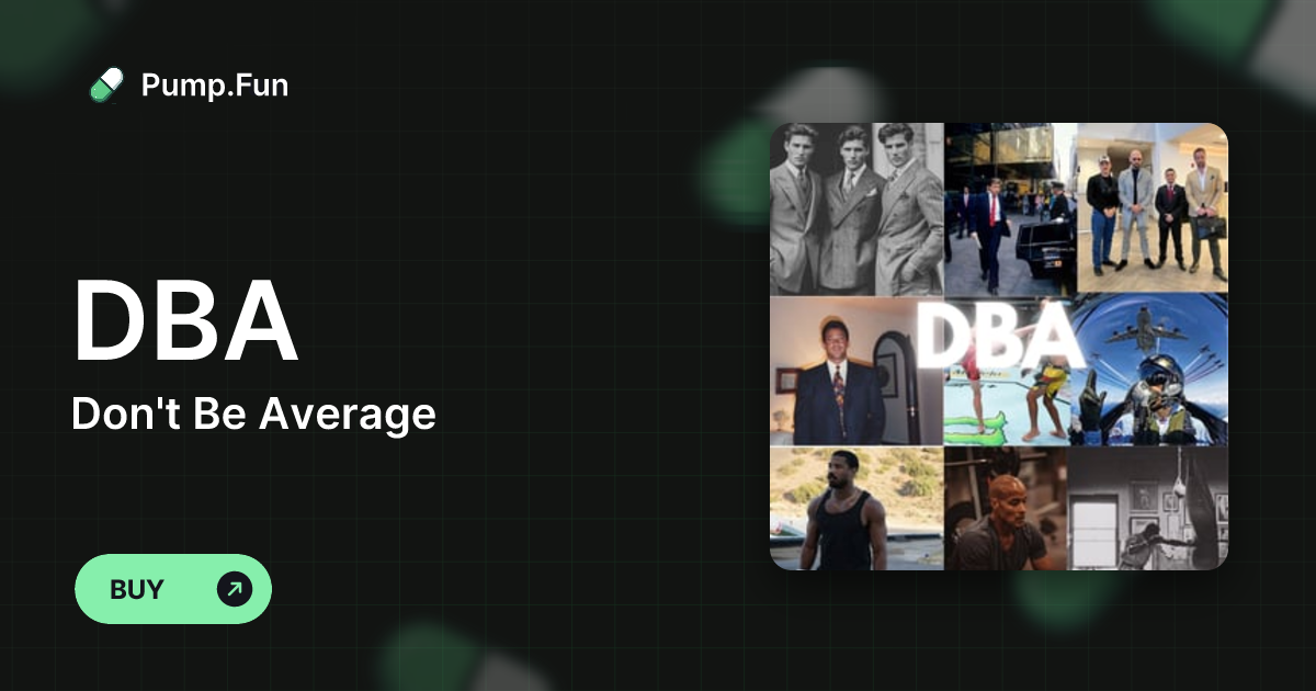 Don't Be Average (DBA) - Pump