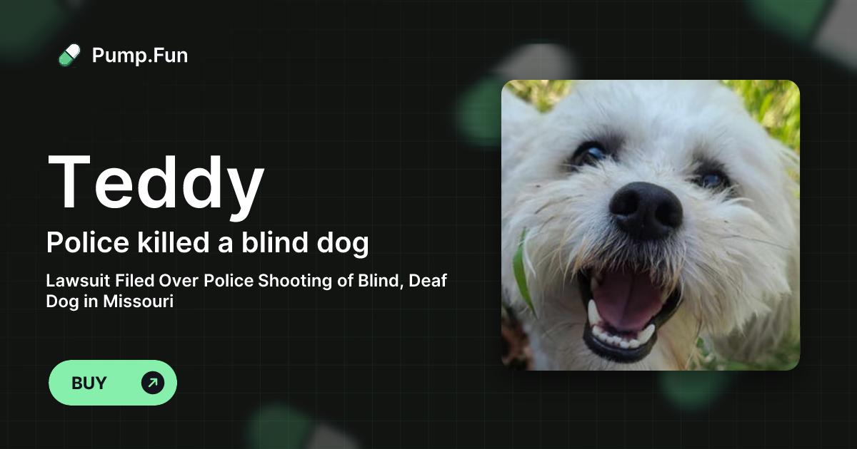 Police killed a blind dog (Teddy) - Pump