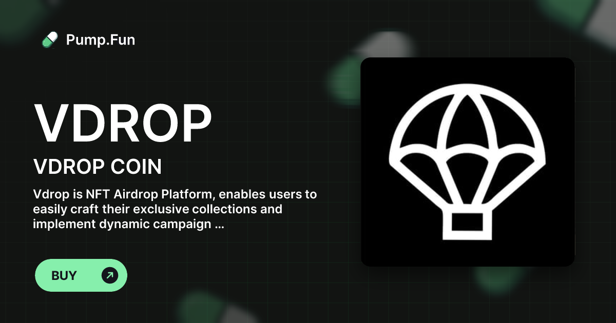 VDROP COIN (VDROP) - Pump