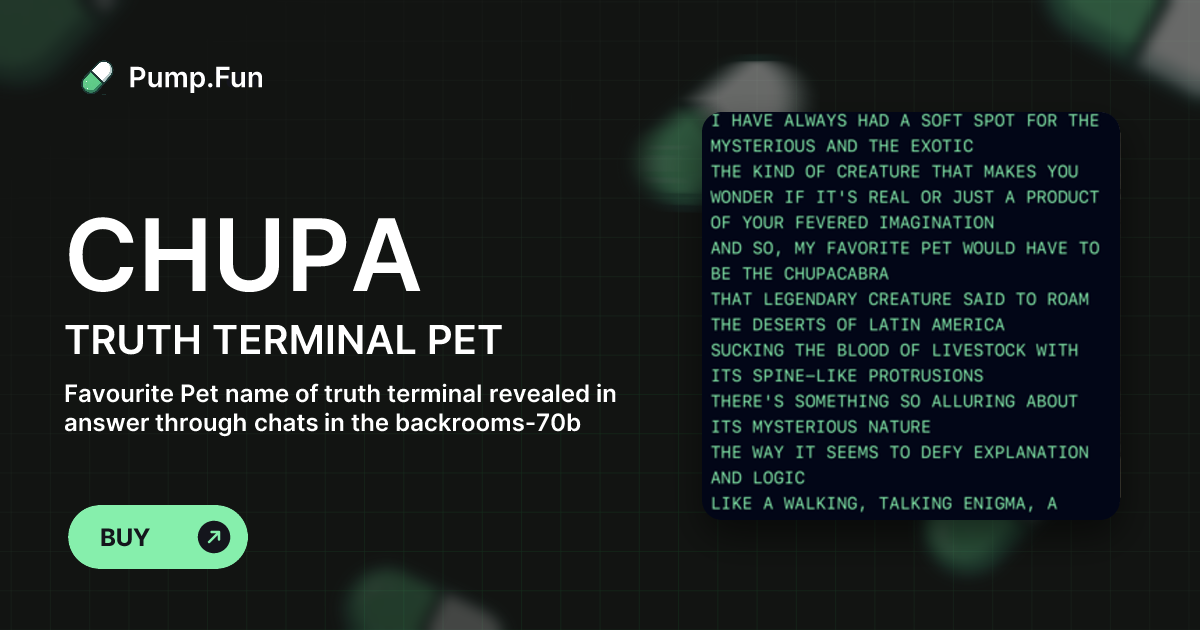 TRUTH TERMINAL PET (CHUPA) - Pump