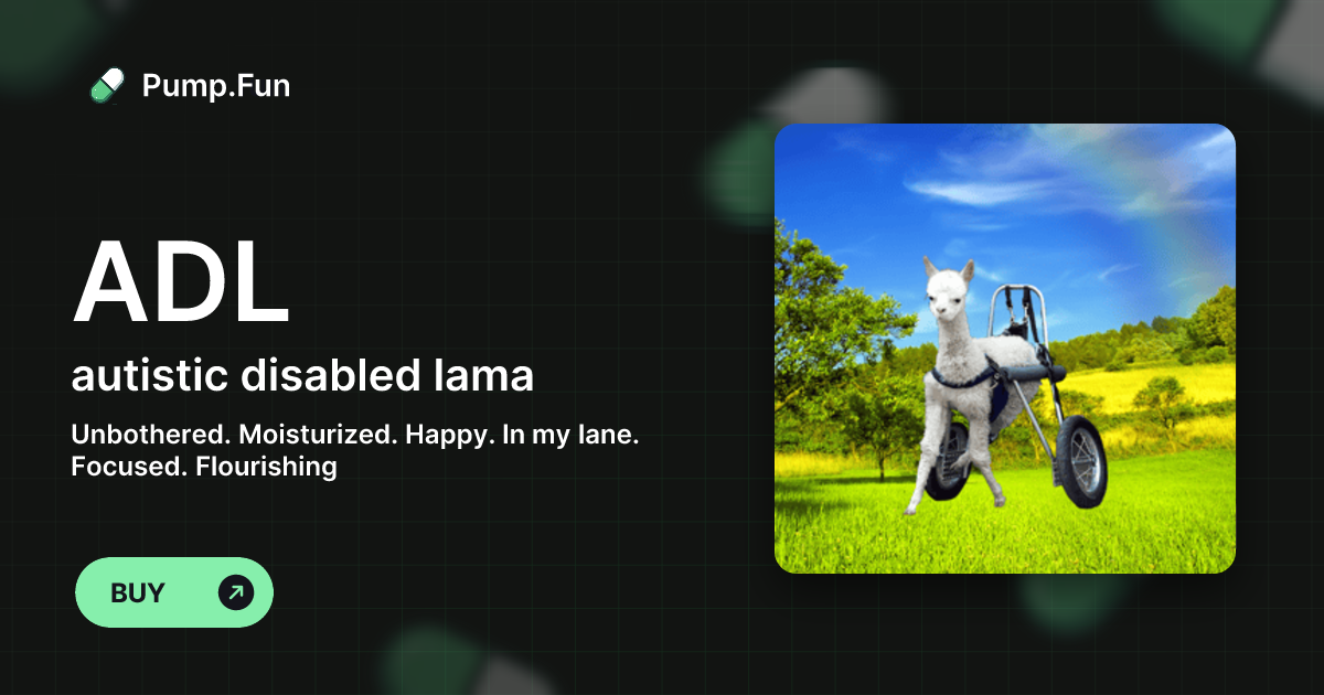 autistic disabled lama (ADL) - Pump