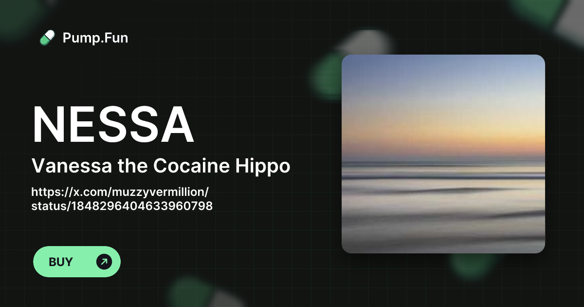 Vanessa the Cocaine Hippo (NESSA) - Pump