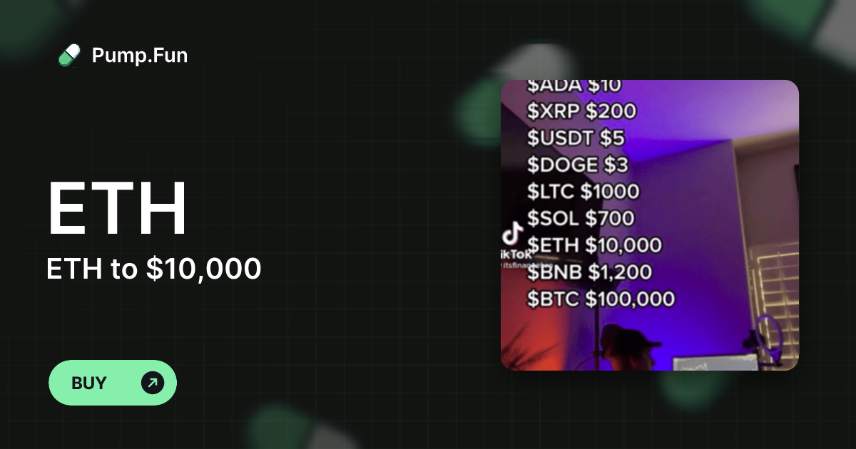 ETH to $10,000 (ETH) - Pump