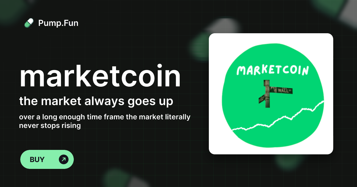 the market always goes up (marketcoin) - Pump
