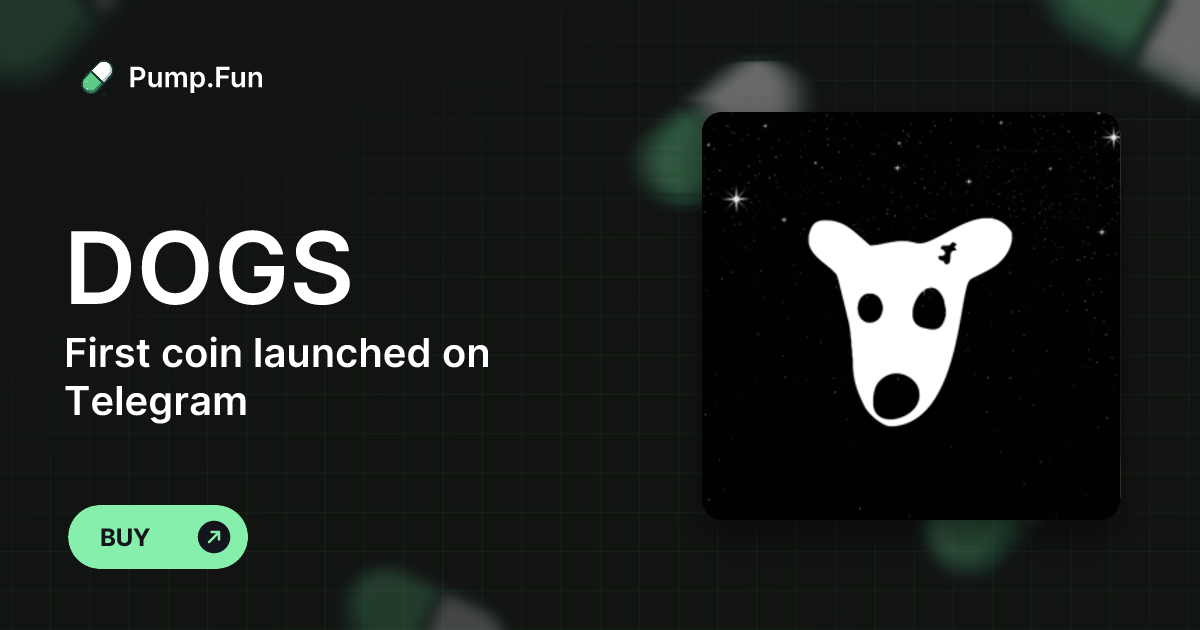 First coin launched on Telegram (DOGS) - Pump