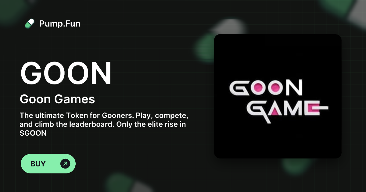 Goon Games (GOON) - Pump