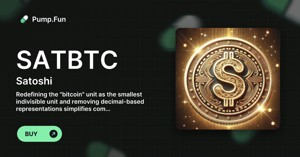 Satoshi (SATBTC) - Pump