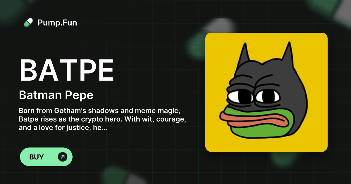 Batman Pepe (BATPE) - Pump