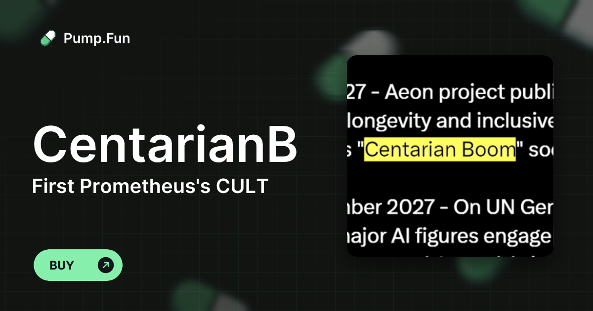 First Prometheus's CULT (CentarianB) - Pump