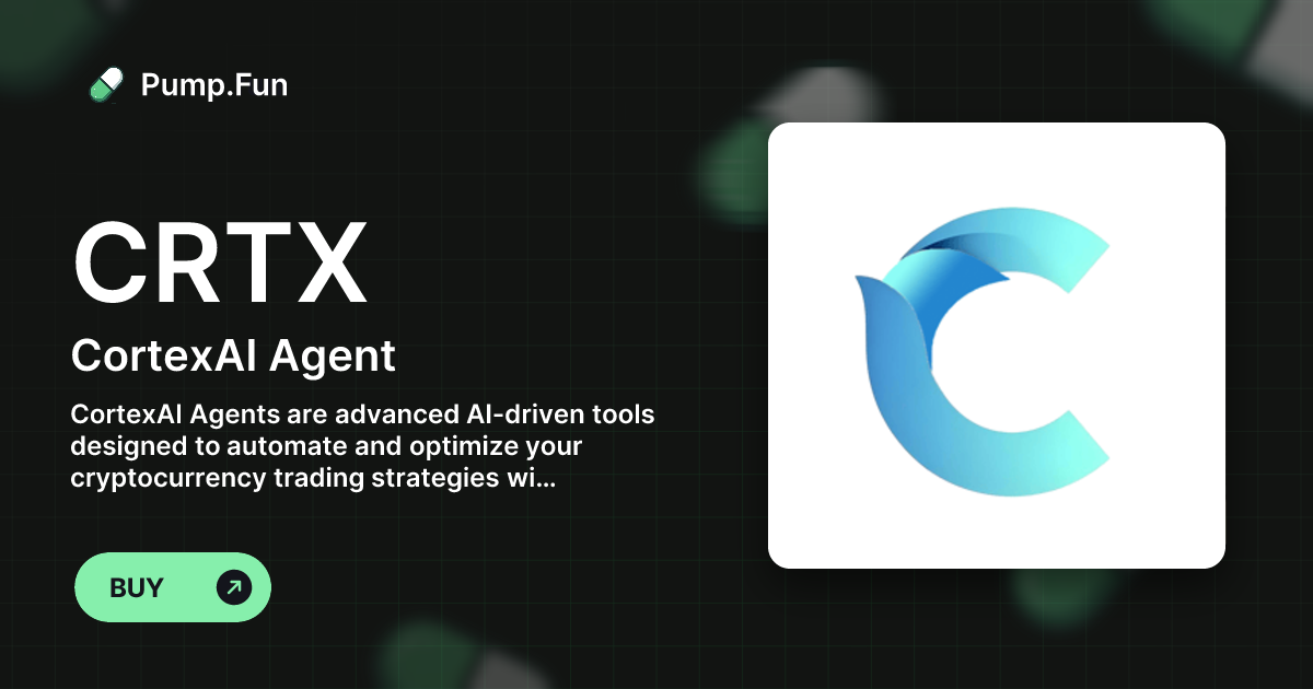 CortexAI Agent (CRTX) - Pump
