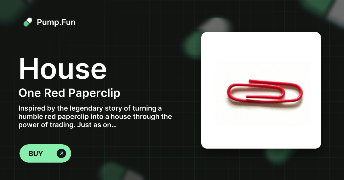 One Red Paperclip (House) - Pump